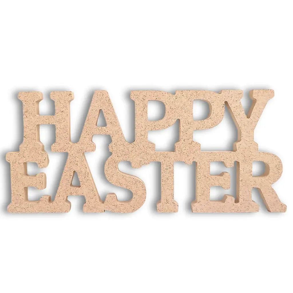 Freestanding Happy Easter Word Craft Shape - Shapes for Craft Projects