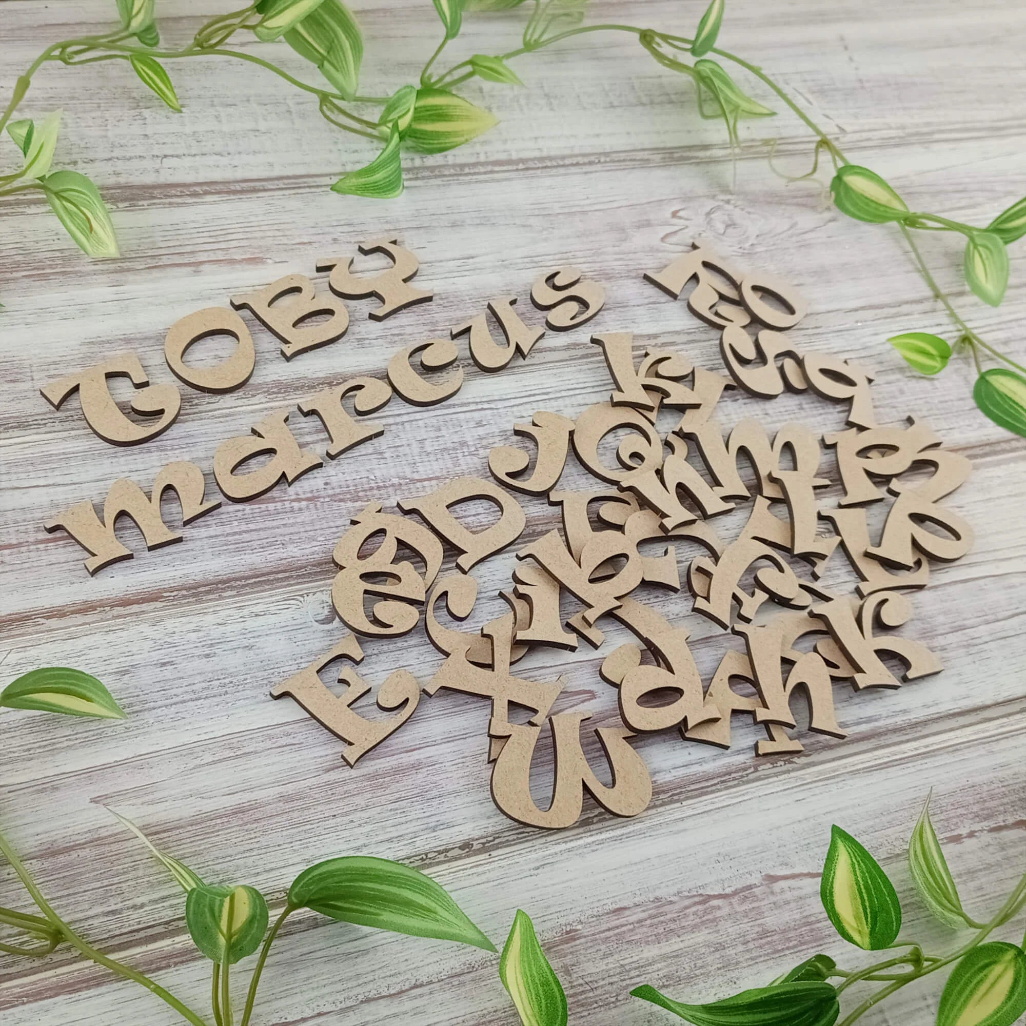 Craft Letters and Numbers - Funky Font MDF Craft Blanks