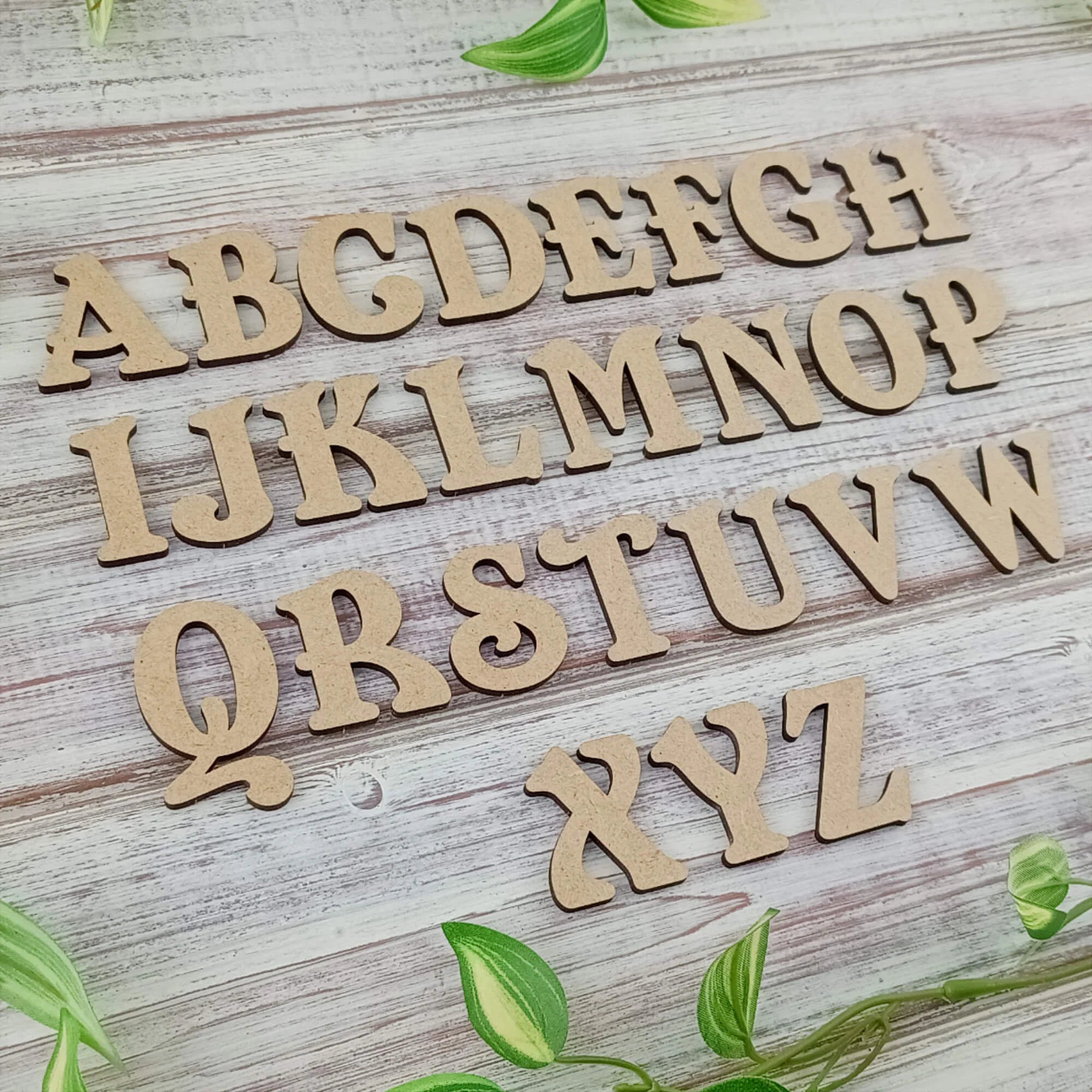 Alphabet Letters and Numbers - Wooden Craft Blanks - Family Crafts