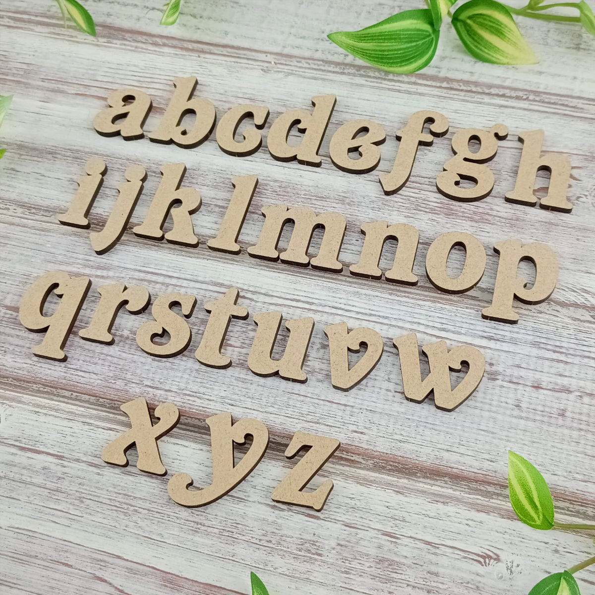 Alphabet Letters and Numbers - Wooden Craft Blanks
