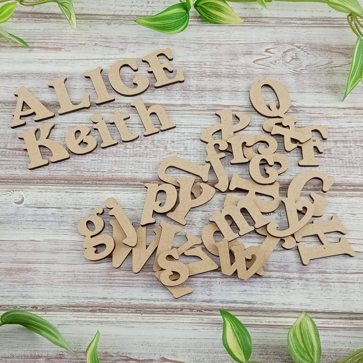 Letters and Numbers MDF Craft Blanks - Family Crafts