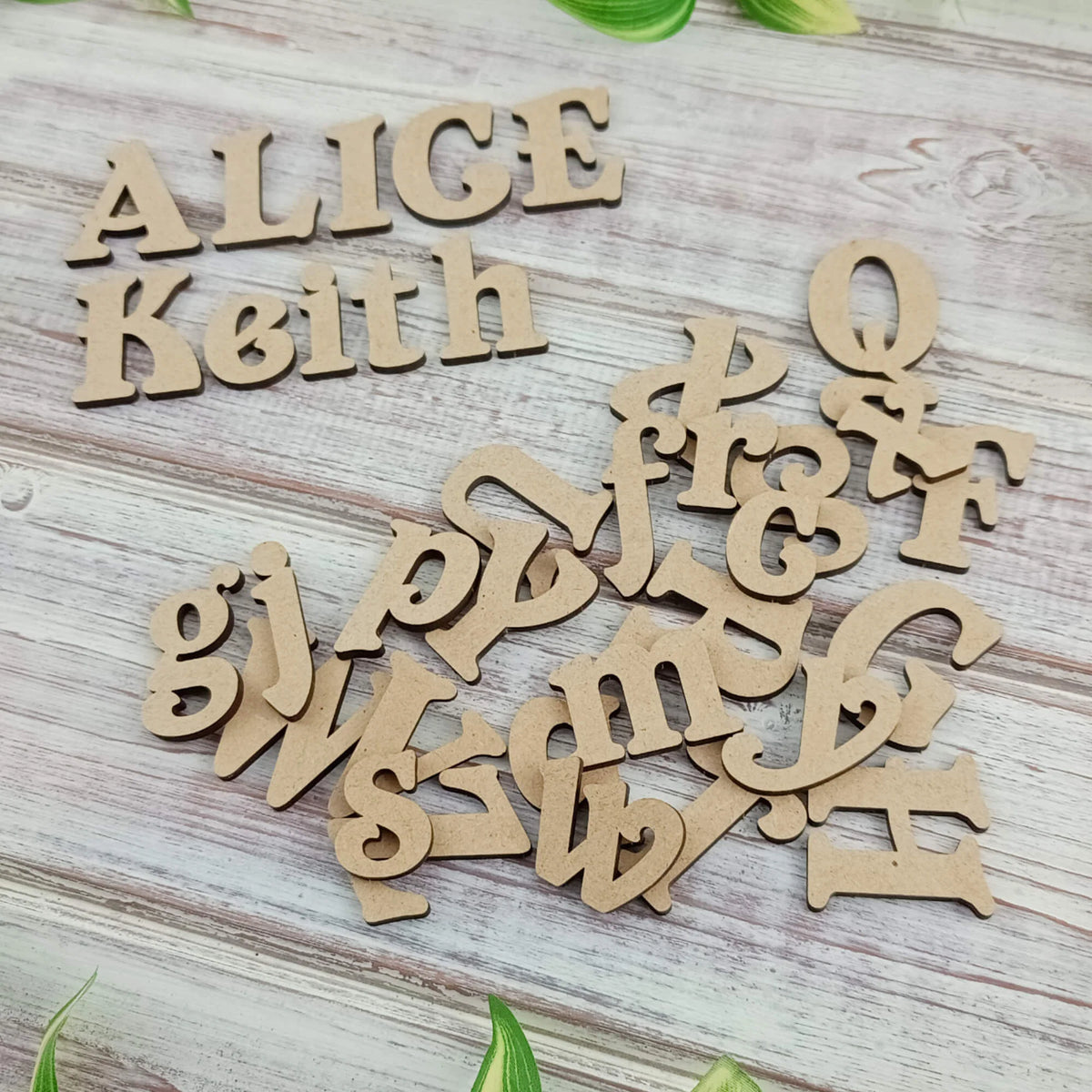 Letters and Numbers MDF Craft Blanks - Family Crafts