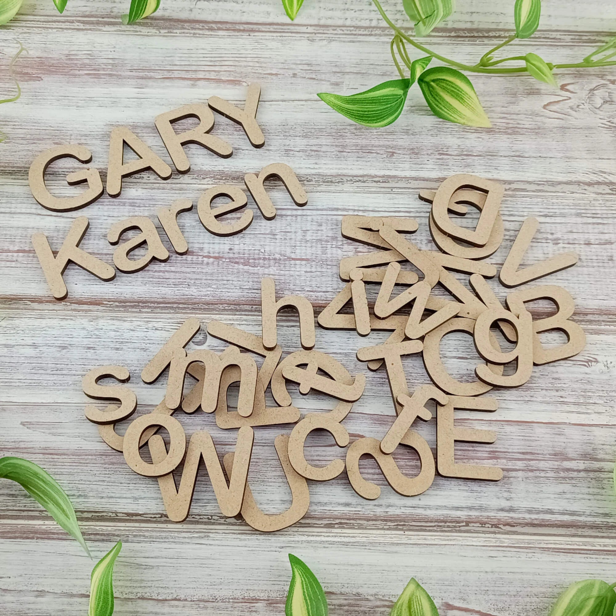 MDF Letters and Numbers - Wooden Alphabet Craft Blanks