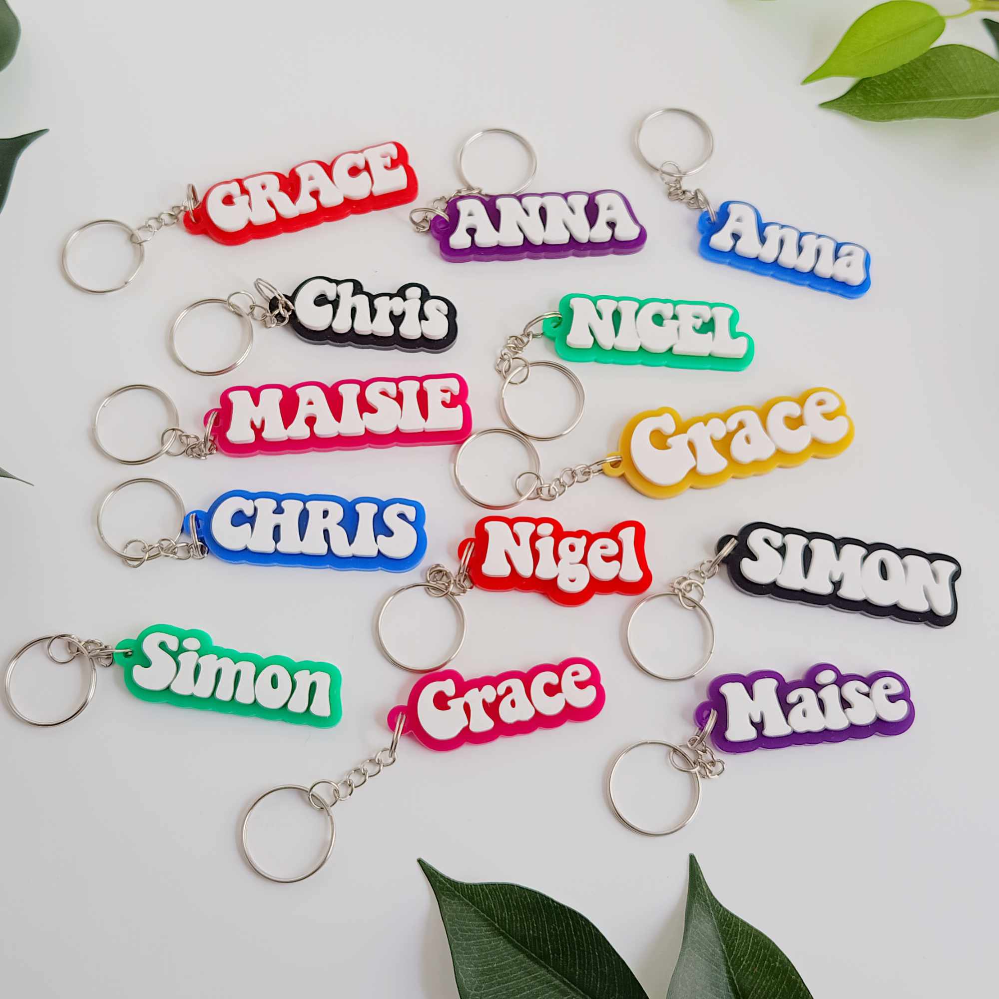Personalised Acrylic Keyring - Create Your Own Custom Keyring Today