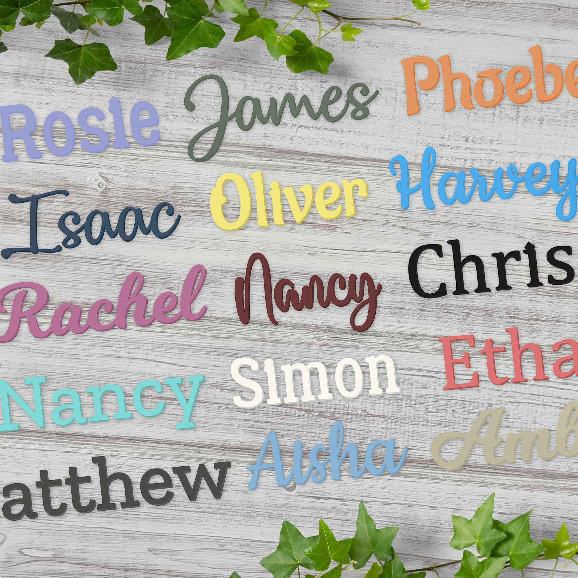 Matt Acrylic Letters - Custom Pastel Wall Décor
