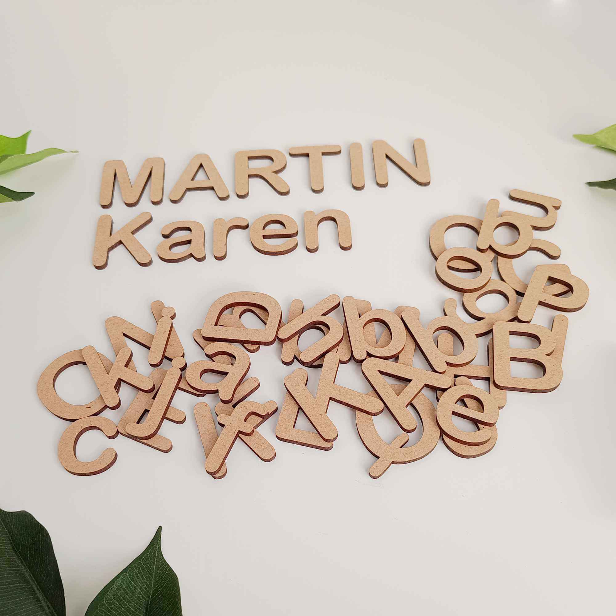 MDF Letters and Numbers - Wooden Alphabet Craft Blanks