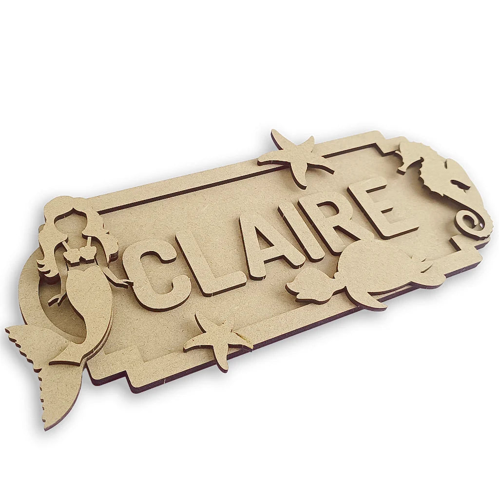 Personalised Mermaid Name Sign - Under the Sea Collection