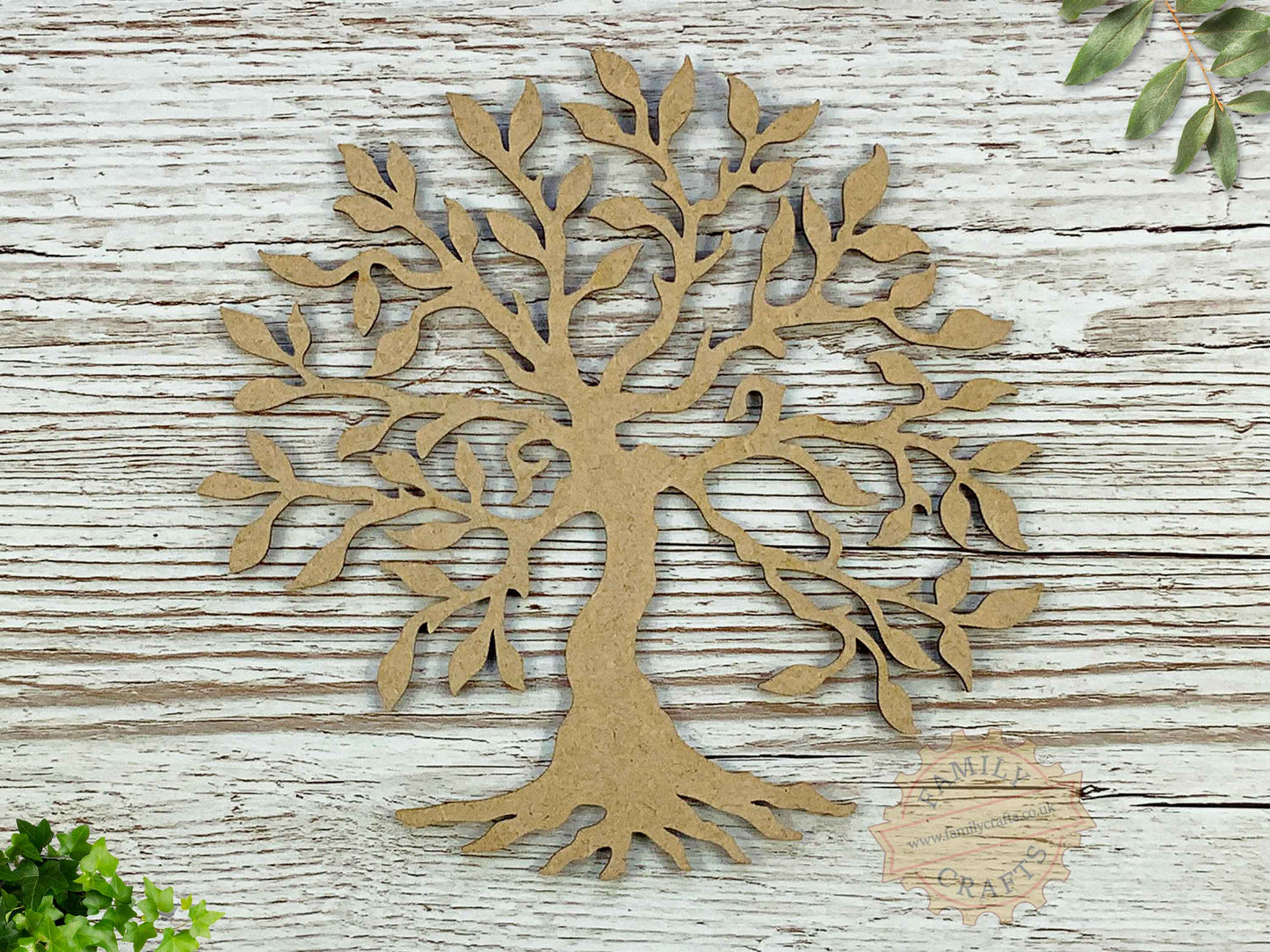 Rustic Family Tree Craft Shape - Embrace Vintage Charm