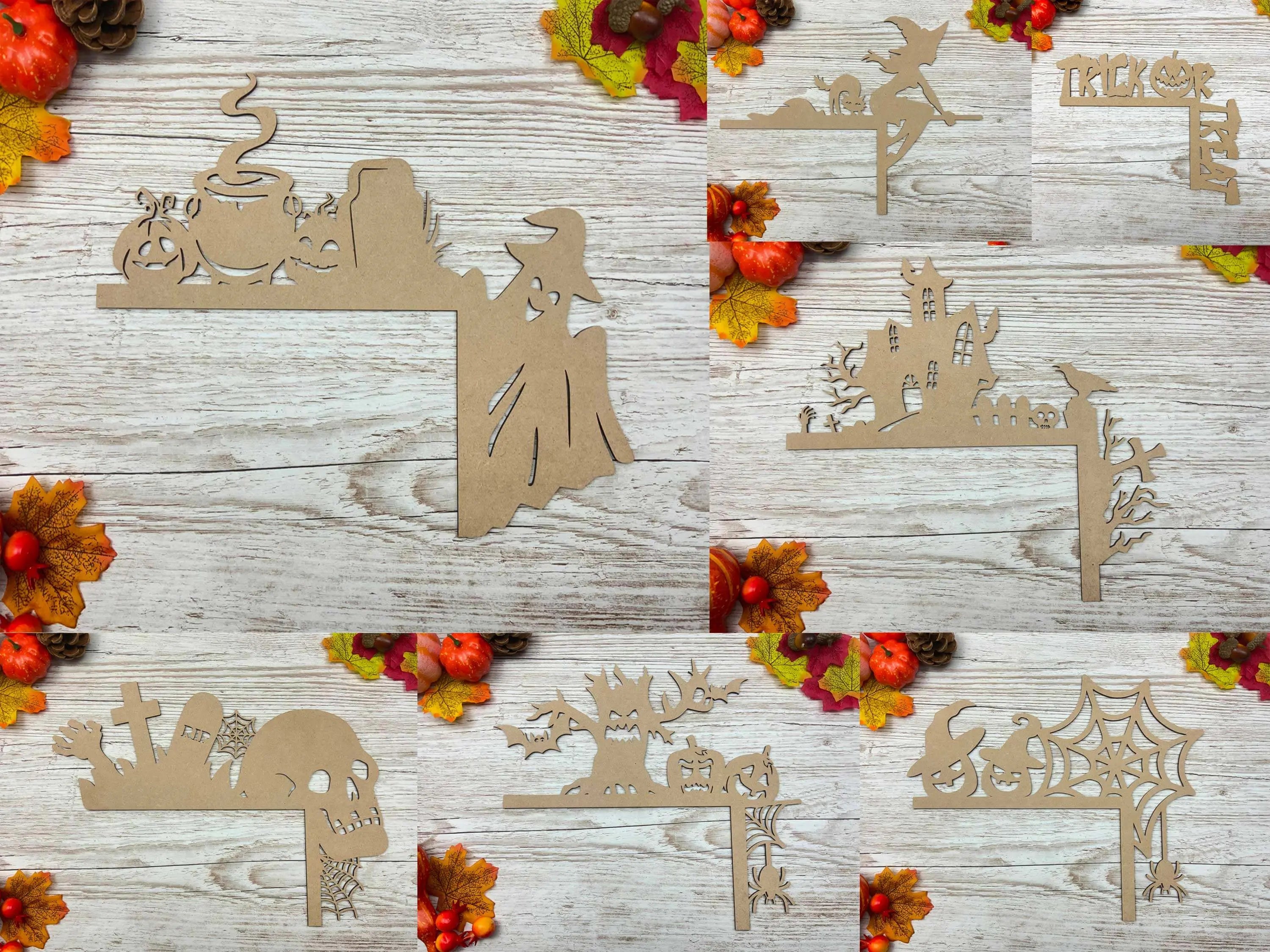 Spooky Halloween Door Corners - Charming Scary Entryway Accessories