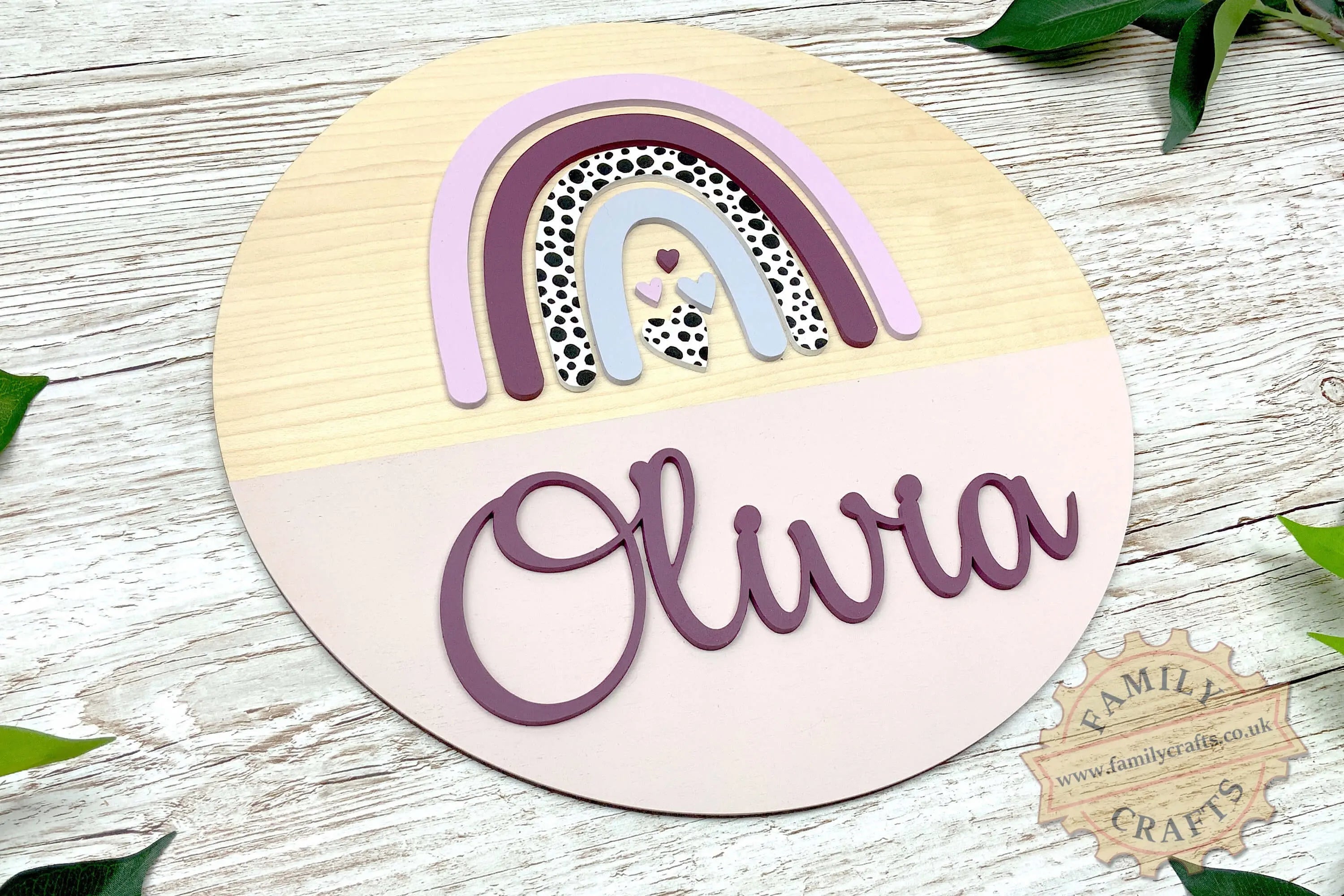 Personalised Rainbow Name Sign - For Cheerful Rooms